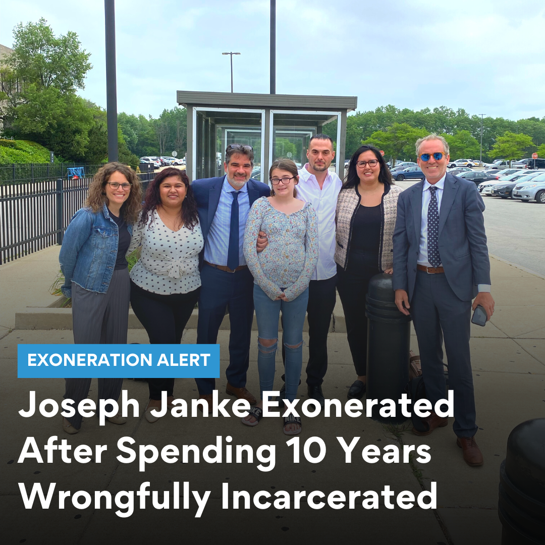 Joseph Janke Exonerated After Spending 10 Years Wrongfully Incarcerated ...