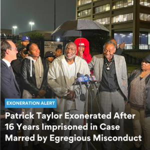 Patrick Taylor Exonerated After 16 Years Imprisoned in Case Marred by ...